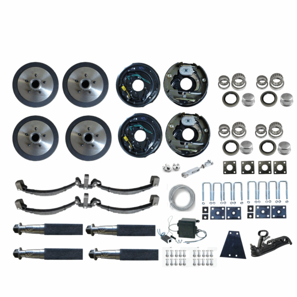 DIY 3.0Tonne ELECTRIC DRUM Brake Tandem Kit with STUB AXLES! - Bawa ...