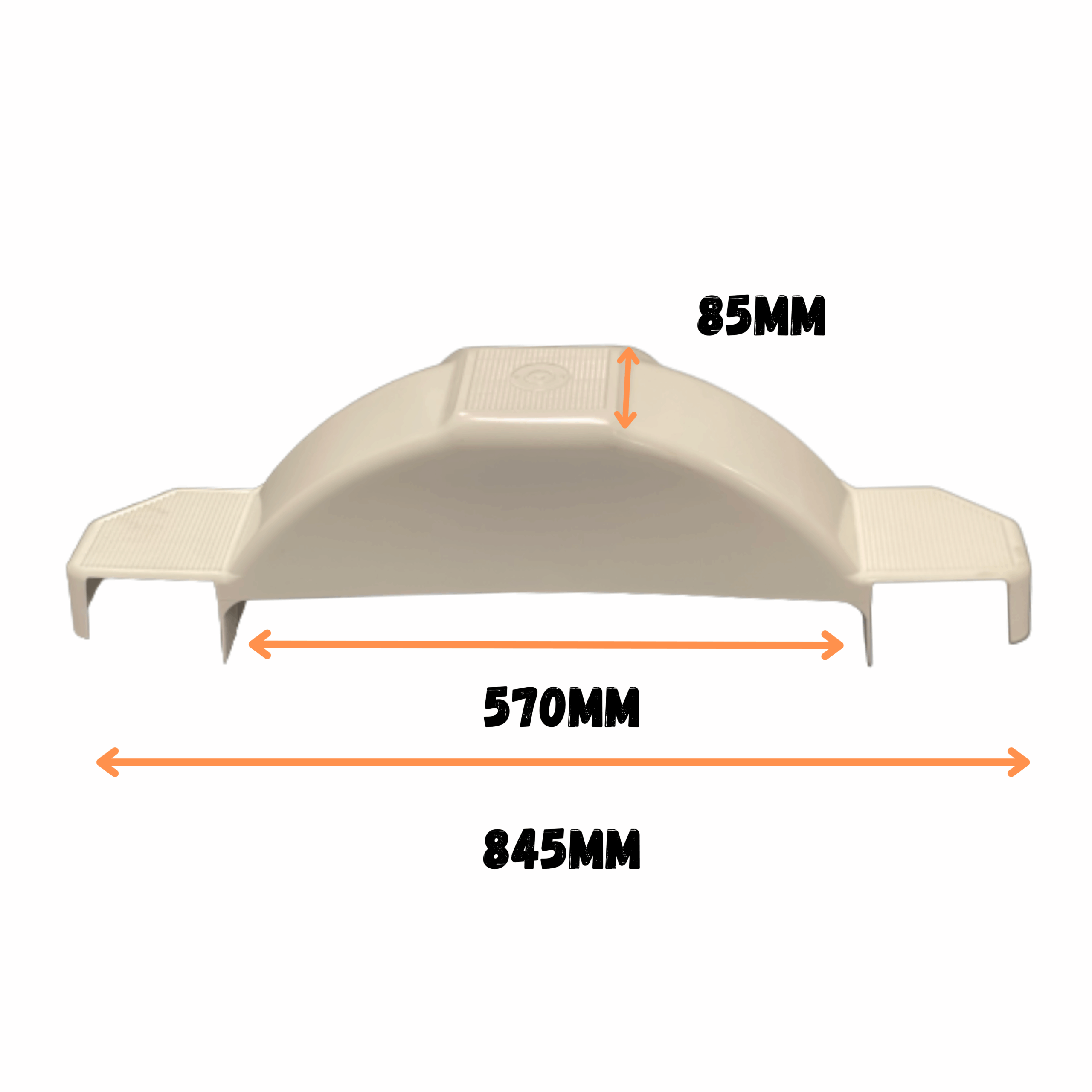 Plastic Mudguards White/Black/Silver to suit 10" Wheels with Step ...